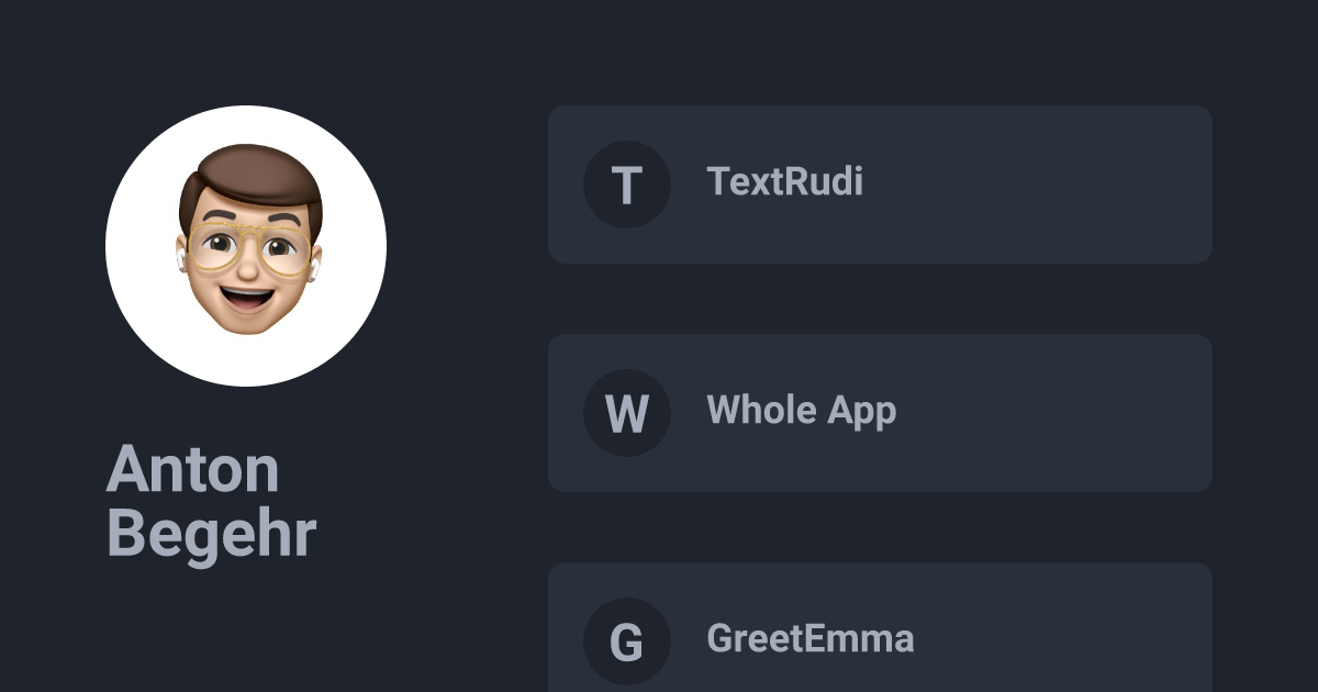 Anton Begehr | Indie Page