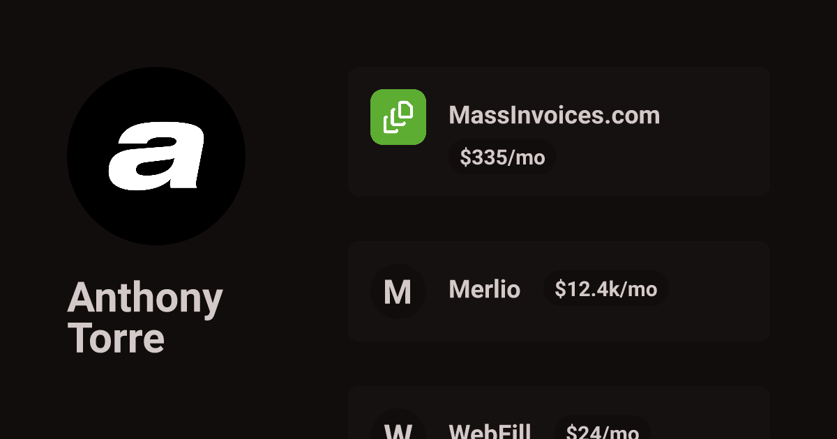 Anthony Torre | Indie Page