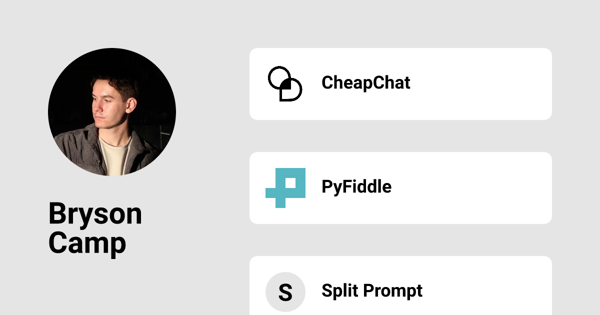 Bryson Camp | Indie Page