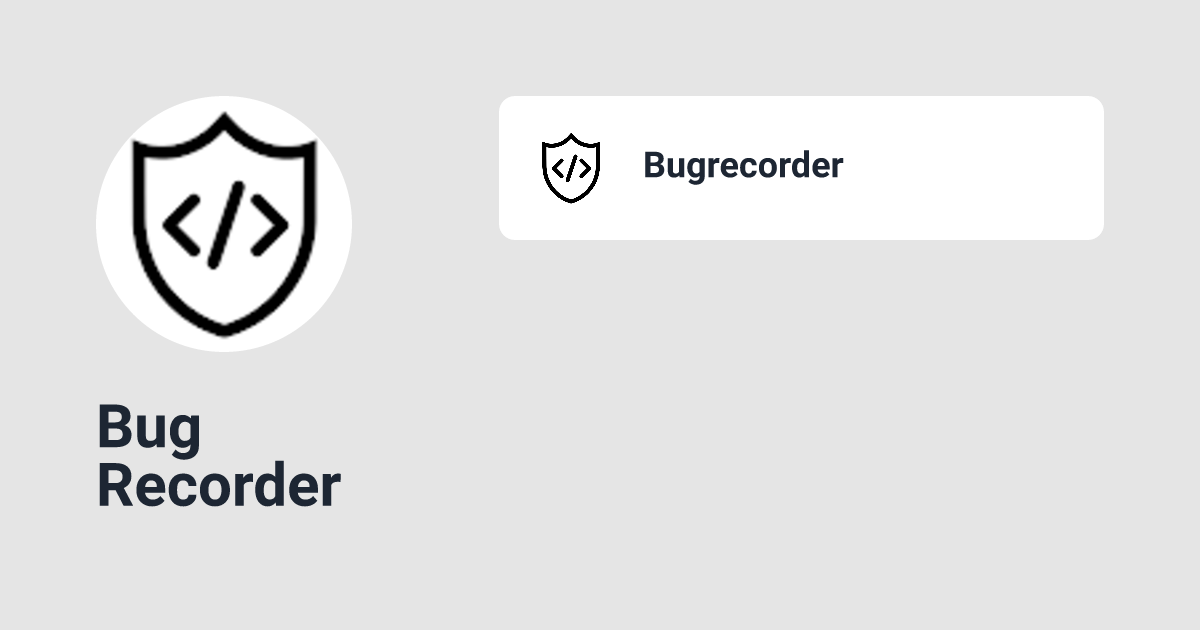 Bug Recorder | Indie Page