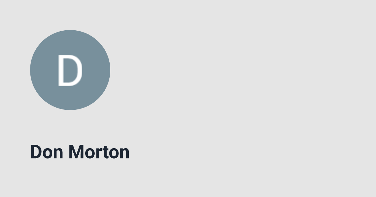 Don Morton | Indie Page