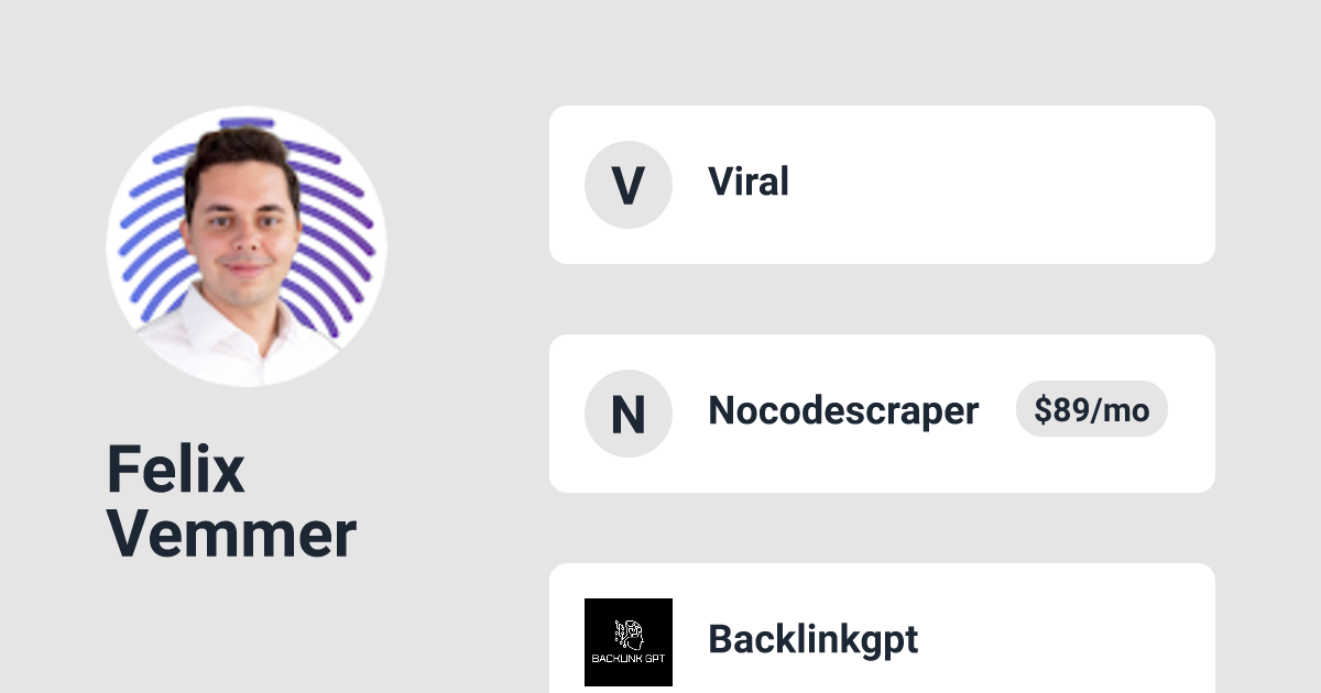 Felix Vemmer | Indie Page