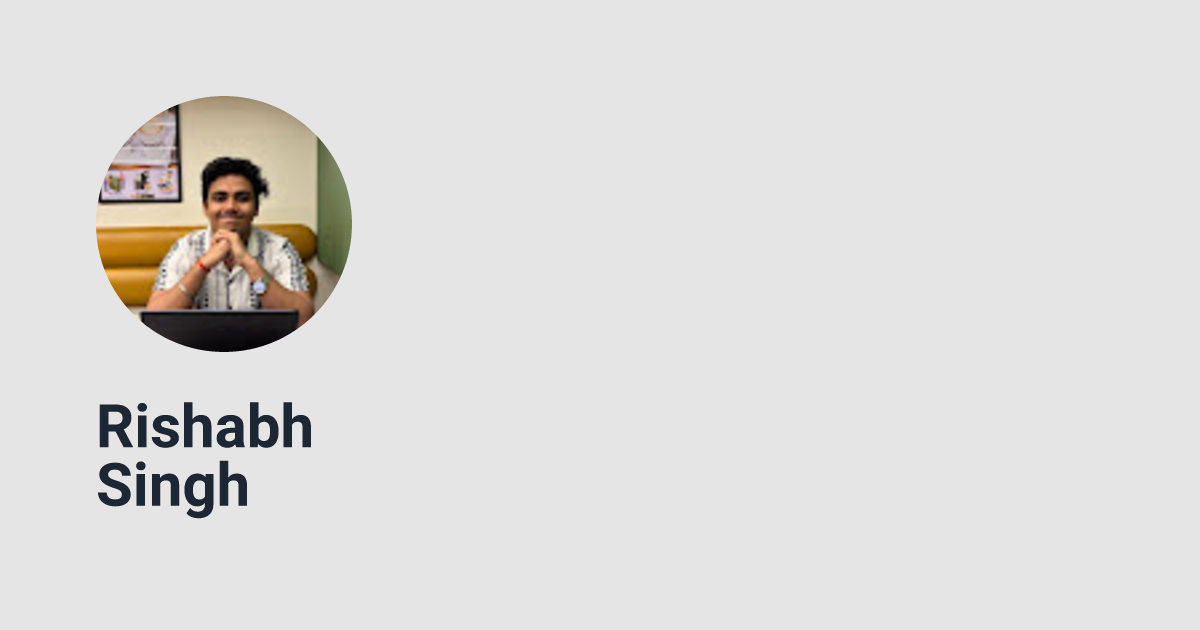 Rishabh Singh | Indie Page