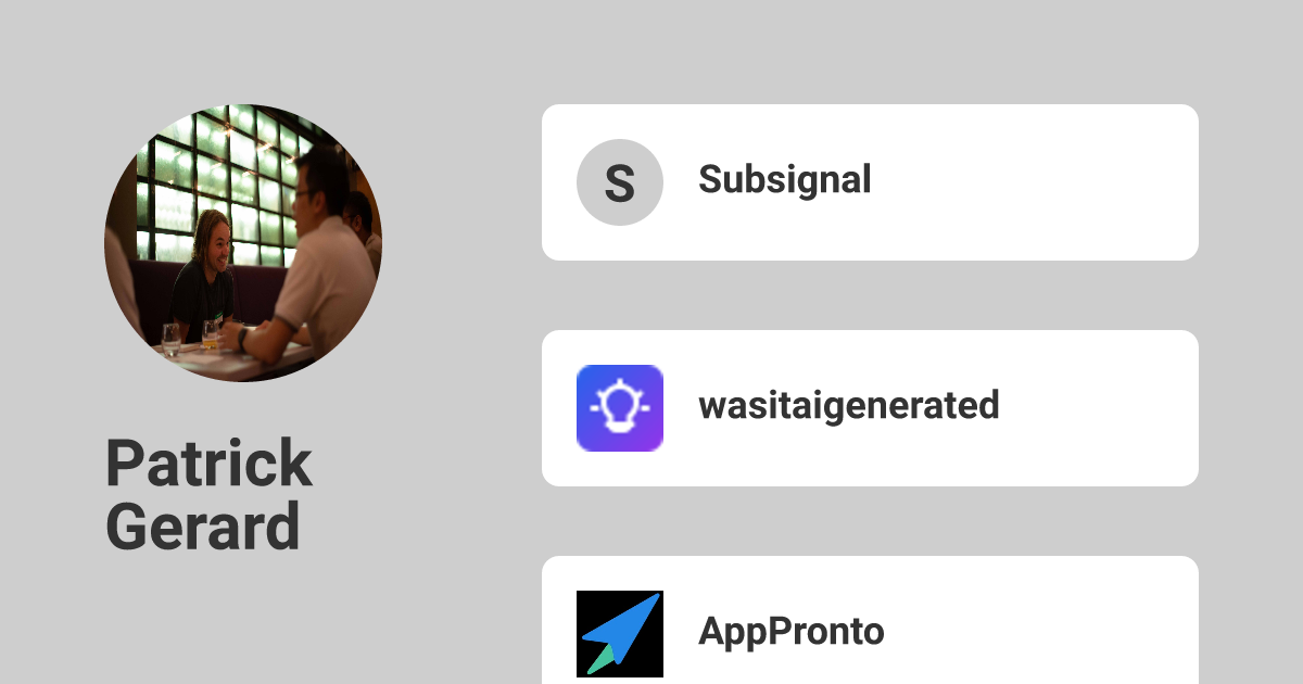 Patrick Gerard | Indie Page