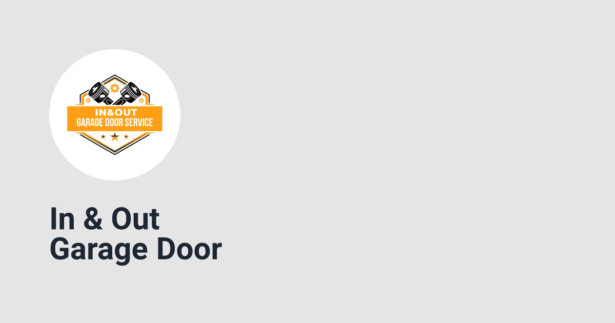 In & Out Garage Door | Indie Page