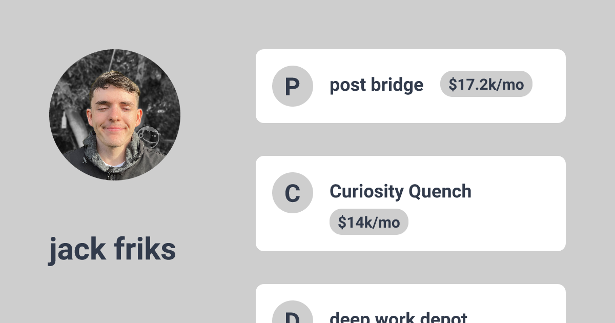 jack friks | Indie Page