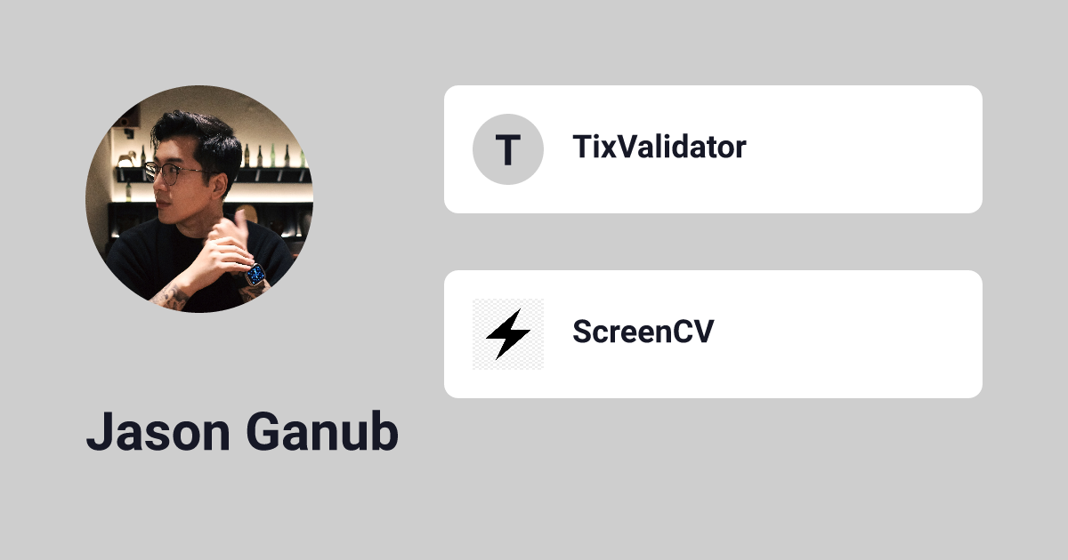 Jason Ganub | Indie Page