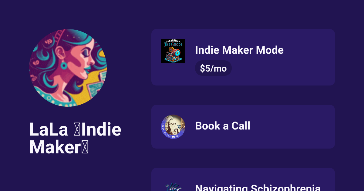 LaLa Indie Maker | Indie Page