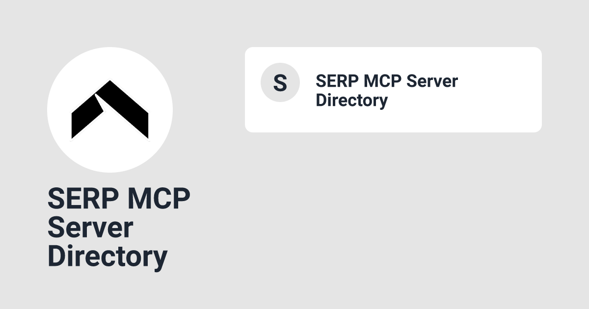SERP MCP Server Directory | Indie Page