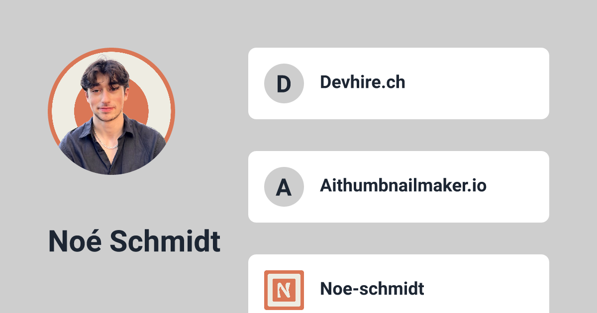 Noé Schmidt | Indie Page