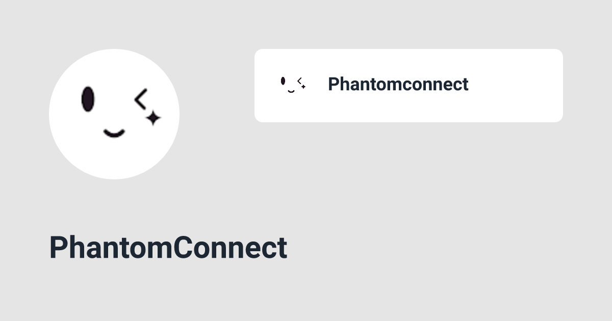PhantomConnect | Indie Page