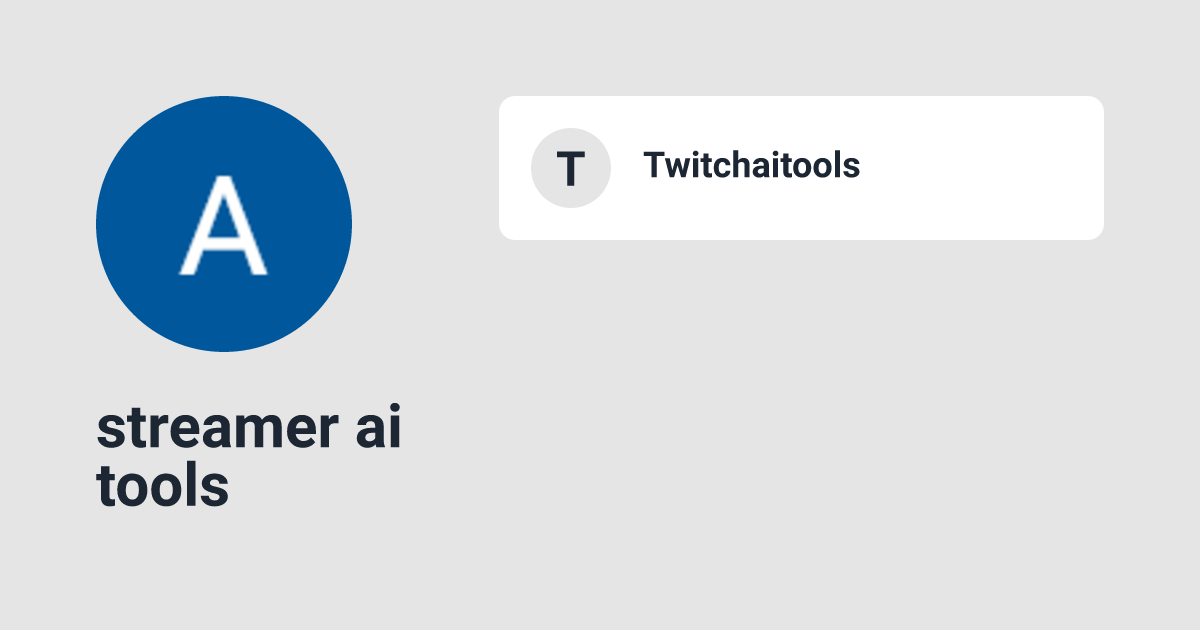 streamer ai tools | Indie Page