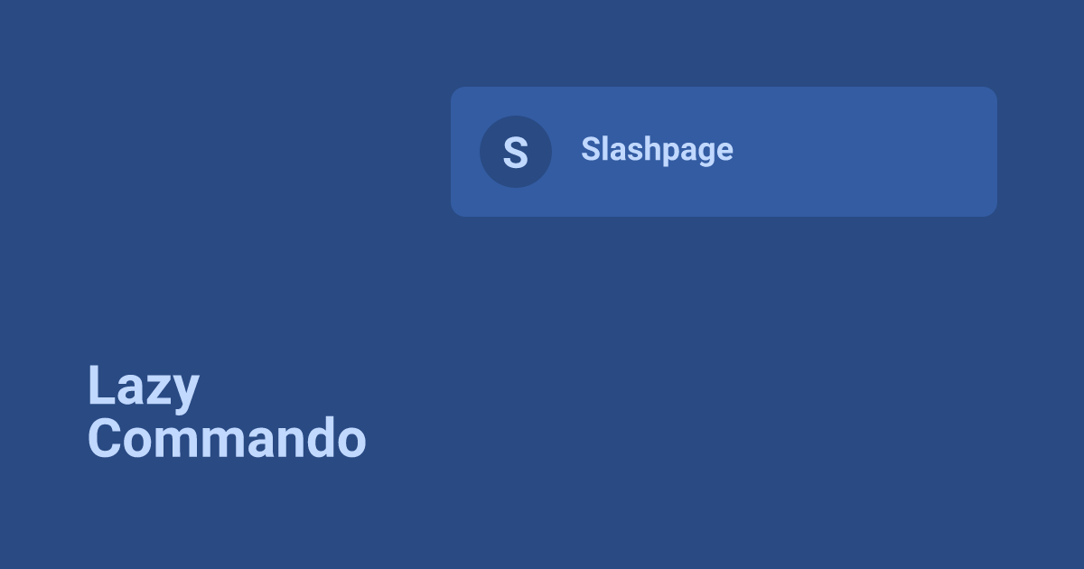 Lazy Commando | Indie Page