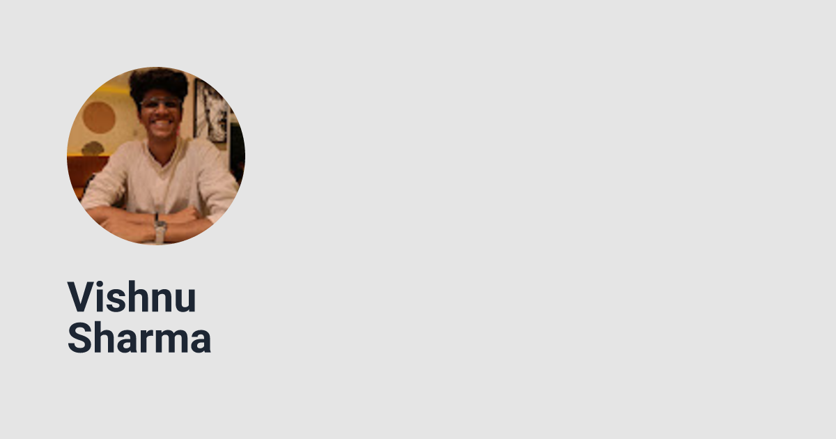 Vishnu Sharma | Indie Page